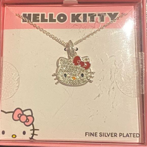 Hello Kitty | Jewelry | Hello Kitty Fine Silver Plated With Rhinestones ...